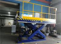 China Loading Hydraulic Scissor Lift Dock Leveler With Emergency Button And Safety Valves for sale