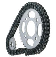 China Heat Treatment Motorcycle Spare Parts Sprocket And Chain Nice Finishing for sale