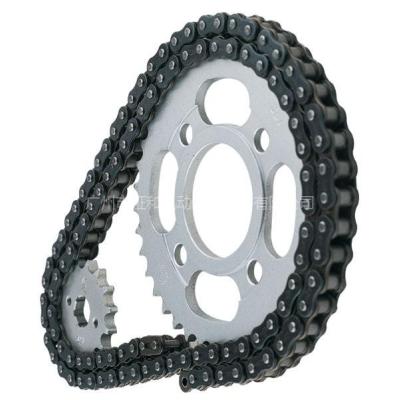 China Heat Treatment Motorcycle Spare Parts Sprocket And Chain Nice Finishing for sale