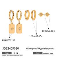 China 【 HydroTi]】Europe and the United States hot stainless steel zirconia earrings senior sense of niche pearl earrings titanium steel ear jewelry for sale