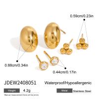 China 【 HydroTi]】Europe and the United States hot stainless steel zirconia earrings senior sense of niche pearl earrings titanium steel ear jewelry for sale