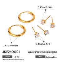 China 【 HydroTi]】Europe and the United States hot stainless steel zirconia earrings senior sense of niche pearl earrings titanium steel ear jewelry for sale