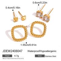 China 【 HydroTi]】Europe and the United States hot stainless steel zirconia earrings senior sense of niche pearl earrings titanium steel ear jewelry for sale