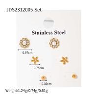 China 【 HydroTi]】Europe and the United States hot stainless steel zirconia earrings senior sense of niche pearl earrings titanium steel ear jewelry for sale