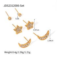 China 【 HydroTi]】Europe and the United States hot stainless steel zirconia earrings senior sense of niche pearl earrings titanium steel ear jewelry for sale