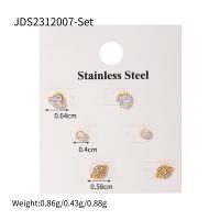 China 【 HydroTi]】Europe and the United States hot stainless steel zirconia earrings senior sense of niche pearl earrings titanium steel ear jewelry for sale