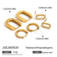 China 【 HydroTi]】Europe and the United States hot stainless steel zirconia earrings senior sense of niche pearl earrings titanium steel ear jewelry for sale