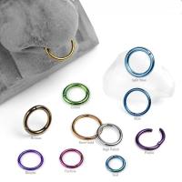 China Lightweight Titanium Ear Jewelry Butterfly Back Titanium Clickers 20g for sale