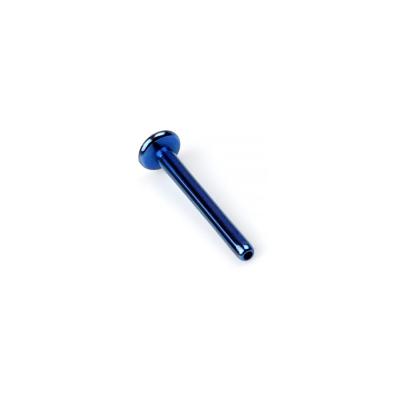 China 18K Gold Titanium Tongue Jewelry 2.5mm 18g Threadless Labret Post for sale