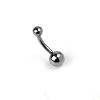 China 5mm Silver Titanium Belly Button Jewelry 14G Titanium Navel for sale