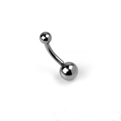 China 5mm Silver Titanium Belly Button Jewelry 14G Titanium Navel for sale