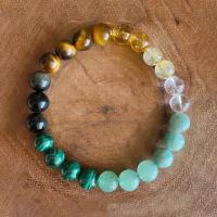 China Natural Stone Beaded Real Stone Bracelet  Hand Unisex 8mm Tarnish Free for sale