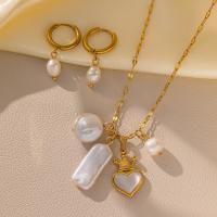 China Trending 18k Stainless Steel Earring ODM Pearl Drop Earrings For Girls for sale