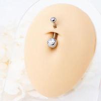 China Belly Button Rings Implant Grade Titanium Piercing Jewelry Wholesale for sale