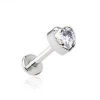 China Labret Body Piercing Jewelry Titanium Body Piercing Jewelry Threadless Push Pin Lips Studs for sale