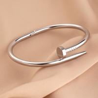 China Minimalist High-quality Stainless Steel Nail Bracelet for sale