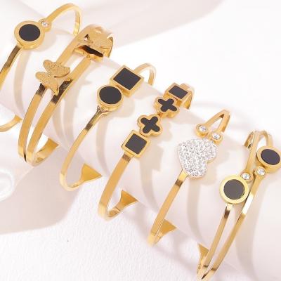 China 18K Gold Stainless Steel Women's Bracelet for sale