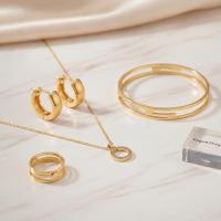 China Jewelry 18k Gold Plated Stainless Steel Accessories Elegant Durable Stylish Designs Perfect For Fashion And Everyday Wear for sale