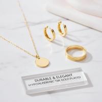 China Hypoallergenic 18k Gold Plated Stainless Steel Jewelry Durable and Elegant Pieces Ideal for Expanding Jewelry Product Lines for sale