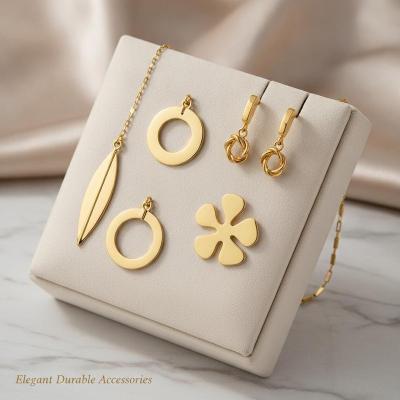 China Tarnish Resistant Gold Plated Stainless Steel Ornaments Jewelry Perfect for Elegant Durable Accessories and Stylish Designs for sale