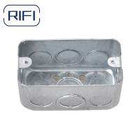 China 2x4 Square Steel Box One Gang Two Gang Electrical Conduit Fittings Outlet Box for sale