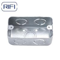China 2x4 Square Steel Box One Gang Two Gang Electrical Conduit Fittings Outlet Box for sale