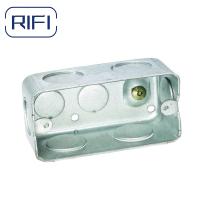 China 2x4 Square Steel Box One Gang Two Gang Electrical Conduit Fittings Outlet Box for sale