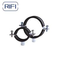 China Carbon Steel Electrical Conduit Clamps Heavy Duty Pipe Clamp With EPDM for sale