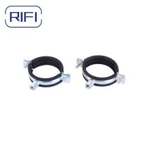 China Carbon Steel Electrical Conduit Clamps Heavy Duty Pipe Clamp With EPDM for sale
