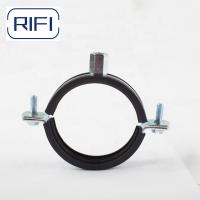 China Carbon Steel Electrical Conduit Clamps Heavy Duty Pipe Clamp With EPDM for sale