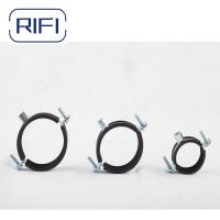 China Carbon Steel Electrical Conduit Clamps Heavy Duty Pipe Clamp With EPDM for sale