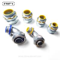 China Zinc Liquid Tight Flexible Conduit Straight Connector Bond To Boxes And Enclosures for sale