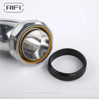 China 3 / 4 Inch Liquid Tight Conduit 90 Degree Zinc Connector For Bond Enclousure and Pipe for sale