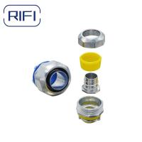 China 1 / 2 Inch Liquidtight Flexible Metallic Conduit Straight Seal Tight Connector for sale