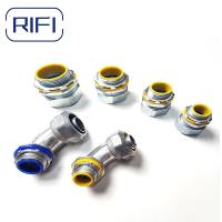 China 1 / 2 Inch Liquidtight Flexible Metallic Conduit Straight Seal Tight Connector for sale