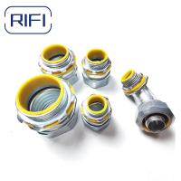China 1 / 2 Inch Liquidtight Flexible Metallic Conduit Straight Seal Tight Connector for sale