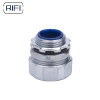 China 1/2 Inch Flex Conduit To Box DPJ Connector Zinc Die Cast For Wiring for sale
