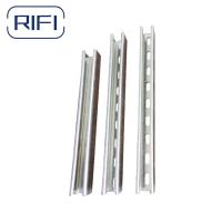 China Plain Strut Channel And Fittings Unistrut C Channel Slotted Channel Metal Strut for sale