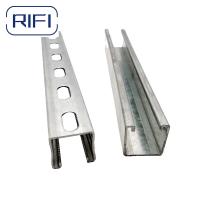 China Plain Strut Channel And Fittings Unistrut C Channel Slotted Channel Metal Strut for sale