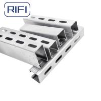 China 41x41 Unistrut Plain Channel Pre Galvanized 12 Gauge Strut Channel for sale