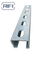 China Carbon Steel 41x21 Slotted Channel Hot Dip Galvanized Metal Strut Channel for sale