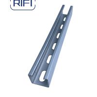 China Carbon Steel 41x21 Slotted Channel Hot Dip Galvanized Metal Strut Channel for sale