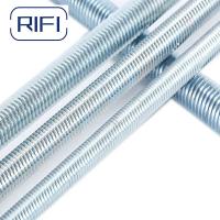 China Metric Zinc Plated Metal Hardware Fasteners M8 M10 M12 Steel Threaded Rods for sale