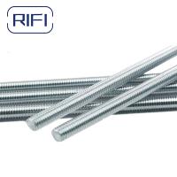 China DIN975 Low Carbon Steel Thread Rod Full Blue White Zinc 2 Meters 4.8 Grade for sale
