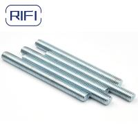 China DIN975 Low Carbon Steel Thread Rod Full Blue White Zinc 2 Meters 4.8 Grade for sale