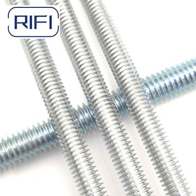 China OEM Zinc Plated Threaded Rod Bar Din975 Din976  4.8 8.8 10.9 Galvanized Yellow for sale