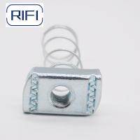 China Zinc Stainless Steel Spring Nuts Silver Electroplated Strut Channel Spring Nut for sale
