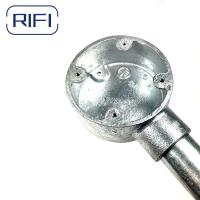 China BS4568 / BS31 One Way 3 / 4 Conduit Junction Box Terminal Round for sale