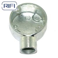China BS4568 / BS31 One Way 3 / 4 Conduit Junction Box Terminal Round for sale