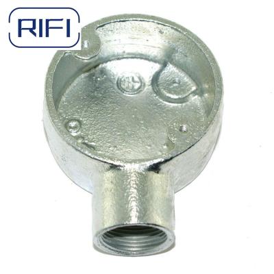 China BS4568 / BS31 One Way 3 / 4 Conduit Junction Box Terminal Round for sale